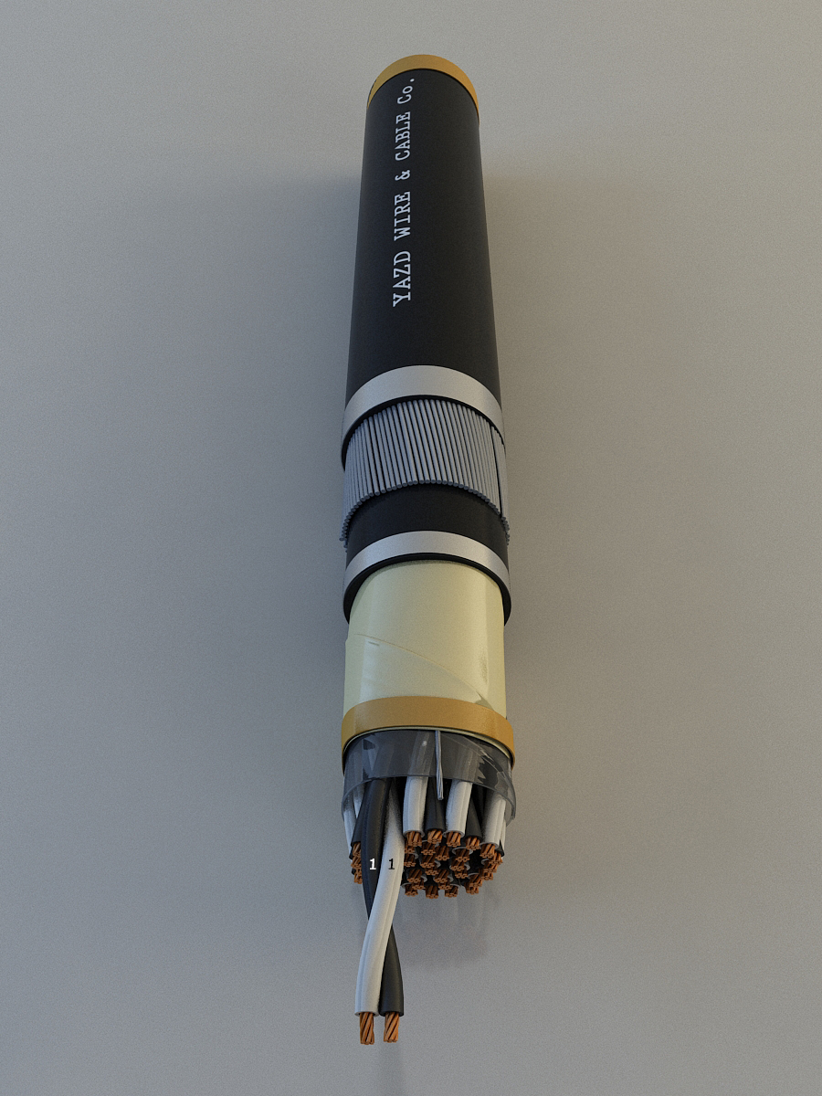 Armored-overall screen cables